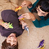 Watch out for the Ticklesaurus | Buy Stock Photo on PeopleImages ...