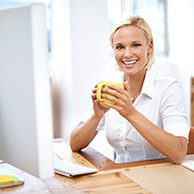 Quick coffee break | Buy Stock Photo on PeopleImages, Picture And ...