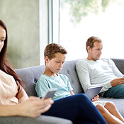 Left to their own devices... | Buy Stock Photo on PeopleImages, Picture ...
