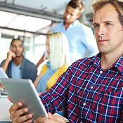 He's always one step ahead | Buy Stock Photo on PeopleImages, Picture ...