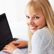 Gathering information on laptop | Buy Stock Photo on PeopleImages ...