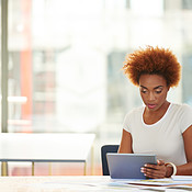 Researching design options | Buy Stock Photo on PeopleImages, Picture ...