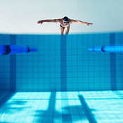Diving into the deep end | Buy Stock Photo on PeopleImages, Picture And ...