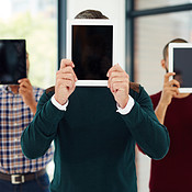Getting behind technology | Buy Stock Photo on PeopleImages, Picture ...