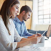 Working side by side | Buy Stock Photo on PeopleImages, Picture And ...