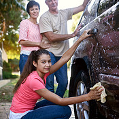 Tackling chores together | Buy Stock Photo on PeopleImages, Picture And ...