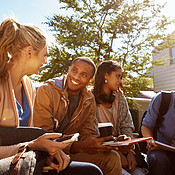 Sharing knowledge and information | Buy Stock Photo on PeopleImages ...