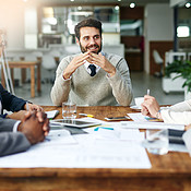 Making sure the team's on the same page | Buy Stock Photo on ...