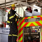 Keeping you safe from fire | Buy Stock Photo on PeopleImages, Picture ...