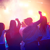 Throngs of adoring music fans | Buy Stock Photo on PeopleImages ...