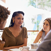 Catching up with old friends | Buy Stock Photo on PeopleImages, Picture ...