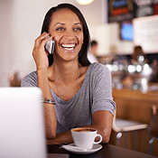 Having a happy conversation | Buy Stock Photo on PeopleImages, Picture ...