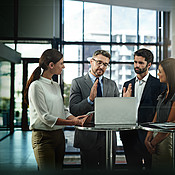 They're a team with lofty ambitions | Buy Stock Photo on PeopleImages ...