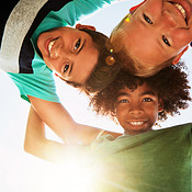Three friends, three times the fun | Buy Stock Photo on PeopleImages ...