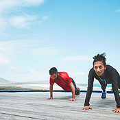 Strengthening those core muscles | Buy Stock Photo on PeopleImages ...