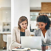 Working hard together to achieve big together | Buy Stock Photo on ...