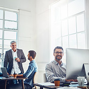 We're a small team producing big results | Buy Stock Photo on ...