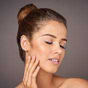 Skin that looks radiant and feels refreshed | Buy Stock Photo on ...