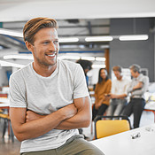 Thinking of a master plan | Buy Stock Photo on PeopleImages, Picture ...