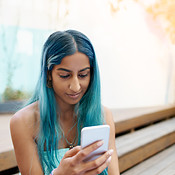 Connected on a chilled day outdoors | Buy Stock Photo on PeopleImages ...