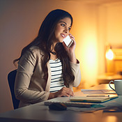 Working late is worth the reward | Buy Stock Photo on PeopleImages ...