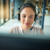 Please hold while I connect your call | Buy Stock Photo on PeopleImages ...