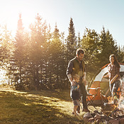 Proud of the fire Dad created | Buy Stock Photo on PeopleImages ...