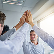 Striving towards team excellence | Buy Stock Photo on PeopleImages ...