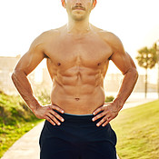 This body was born from hard work and determination | Buy Stock Photo ...