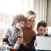 Raising tech savvy little boys | Buy Stock Photo on PeopleImages ...