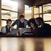 Checking on their progress | Buy Stock Photo on PeopleImages, Picture ...