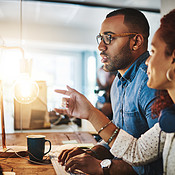 Completing their work task with teamwork | Buy Stock Photo on ...