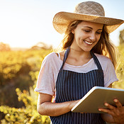 The modern farmer's little helper | Buy Stock Photo on PeopleImages ...