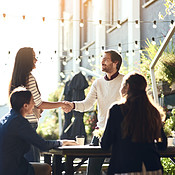 Let’s shake on it | Buy Stock Photo on PeopleImages, Picture And ...