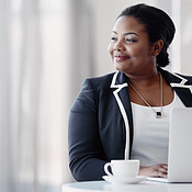 She's always got ideas racing through her head | Buy Stock Photo on ...