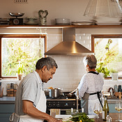 Teamwork makes dinner work | Buy Stock Photo on PeopleImages, Picture ...