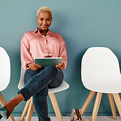 I'm ready to sweep this interview | Buy Stock Photo on PeopleImages ...