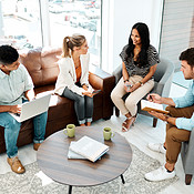 Building on top of each other's ideas | Buy Stock Photo on PeopleImages ...