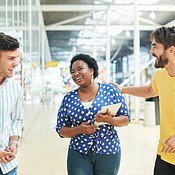 A positive team makes positive moves | Buy Stock Photo on PeopleImages ...