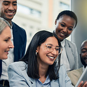 I've missed my coworkers | Buy Stock Photo on PeopleImages, Picture And ...