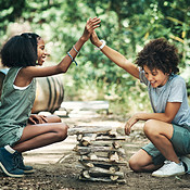 Teamwork makes the friendship work | Buy Stock Photo on PeopleImages ...