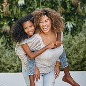 Happiness is seeing your mother smile | Buy Stock Photo on PeopleImages ...