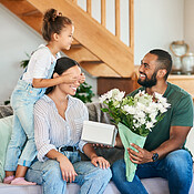 Mom is getting totally spoilt on this special day | Buy Stock Photo on ...