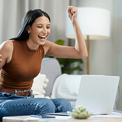 Yes! I passed my exams! | Buy Stock Photo on PeopleImages, Picture And ...