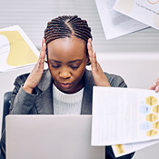 It's a never-ending workload | Buy Stock Photo on PeopleImages, Picture ...