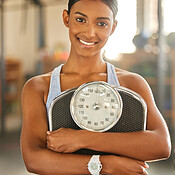 Weight to go on your diet goals | Buy Stock Photo on PeopleImages ...