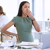 I can't continue working when I'm this tired | Buy Stock Photo on ...