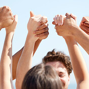 Lift them up high | Buy Stock Photo on PeopleImages, Picture And ...