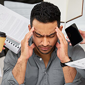He's bitten off more than he could chew | Buy Stock Photo on ...