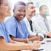 Showcasing effective multidisciplinary collaboration | Buy Stock Photo ...